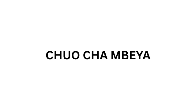 Chuo cha Mbeya MUST